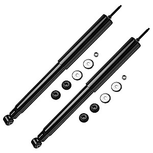 Detroit Axle - 2WD Rear Shock Absorbers for 1997-2003 Ford F-150, 1998 1999 2000 2001 2002 Replacement 2 Rear Shocks Pair Set [Except 7700LB GVW]