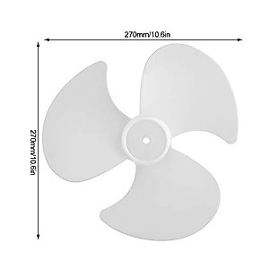 GLOGLOW Plastic Fan Blade, 2Pcs 3 Leaves Plastic Fan Blade Replacement Three Leaves Electric Fan Blades for Household Standing Pedestal Fan