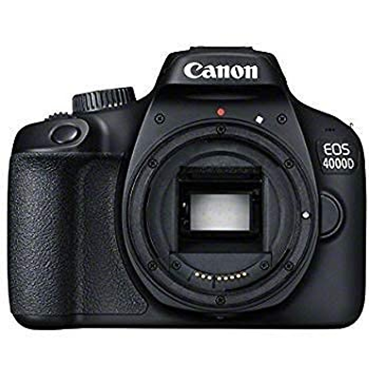 Canon EOS Rebel T100 / 4000D DSLR Camera with 18-55mm Lens + 64GB Memory Card + Case + Card Reader + Flex Tripod + Hand Strap + Cap Keeper + Memory Wallet + Cleaning Kit (Renewed)
