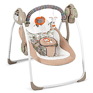 Baby Swings for Infants, Baby Swing Newborn, Baby Swing with Intelligent Music Vibration Box, Infant Swing Load Resistance: 6-25 lb, Applicable Object: 0-9 Months