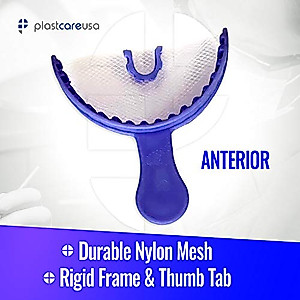 35 Anterior Disposable Dental Bite Registration Trays, Dental Impressions Trays for Teeth Molds, 1 Box of 35 Bite Trays