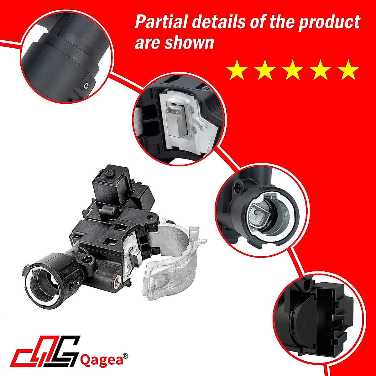 Ignition Lock Housing with Anti-theft Bolt Replaces 989-019 9L8Z3511A 9L8Z-3511-A ZZDB66160 fit for 2008-2012 Ford Escape, 2008-2011 Mazda Tribute, 2008-2010 Mercury Mariner, 2009-2011 Ford Focus