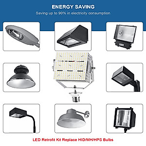 BBESTLED 150W LED Shoebox Retrofit Kit 5000K (Input 100-277V) 21000LM E39 LED Street Light Outdoor, Outside LED Pole Parking Lights LED Retrofit Kits DLC ETL Listed, Commercial Retrofit LED Lights