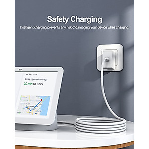 AC Charger Fit for Google Nest Hub Max Smart Speaker 10" Smart Display Wall Power Supply Adapter Cord (Not Fit Nest Hub)