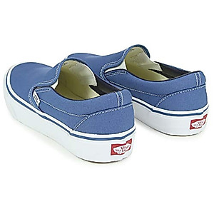 Vans Unisex Classic Slip-On(tm) Core Classics Navy Sneaker Men's 8.5, Women's 10 Medium