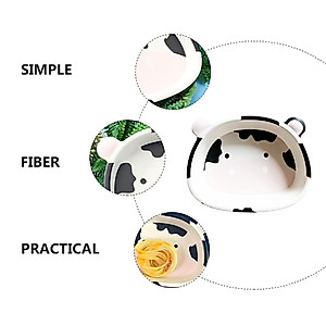 Hemoton Dessert Bowl Cute Cow Shaped Ice Cream Bowls Salad Bowl Serving Bowl Small Fruit Bowl Mixing Bowl for Dipping Condiment Snack Pasta Bowl