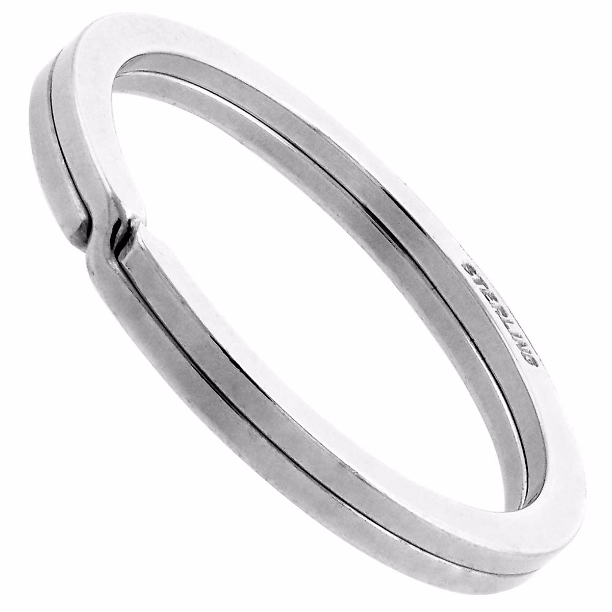 Sterling Silver Split Ring Key Ring 33mm (1 1/4 inch)