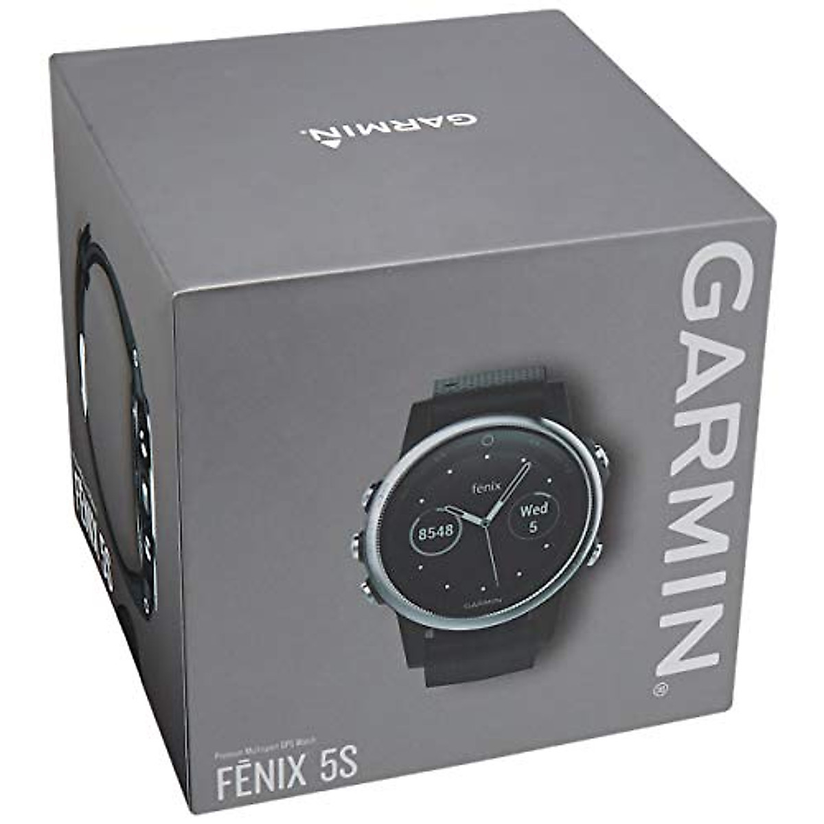 Garmin fēnix 5, Premium and Rugged Multisport GPS Smartwatch, Slate Gray/Black Band, 47 MM