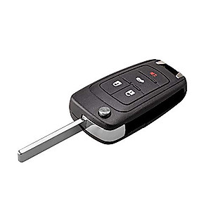 Keyless Remote 4 Button Flip Car Key Fob for Equinox Verano Sonic and Other Vehicles That Use FCC OHT01060512