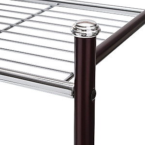 Organize It All 3 Tier Over the Toilet Bathroom Storage Space Saver, Chrome and Bronze