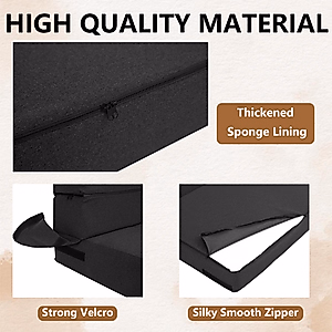 VINYUSE Folding Sofa Bed,Convertible Sleeper Chair Floor Couch,7 inch High Resilience Memory Foam, Futon Sofa Sleeper Chair with Washable Cover for Living Room/Bedroom 76" x 40" x 7", Dark Grey