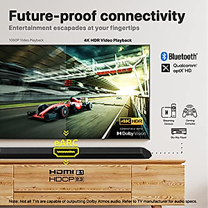 Nakamichi Shockwafe Pro Bluetooth 7.1.4 Channel Dolby Atmos/DTS:X Soundbar with 10" Wireless Subwoofer, 2 Rear Surround Speakers, eARC and SSE Max Technology (New), black