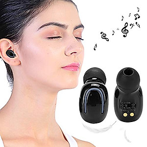 Zopsc Black Sports Earphone, Headphone, Easy to Hide 120h Standby Time (Black)