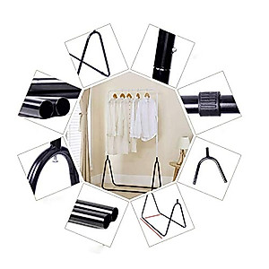 SH-CHEN Drying Rack Floor Metal Indoor and Outdoor Balcony Drying Rack Single Pole Type Hanging Clothes Rack