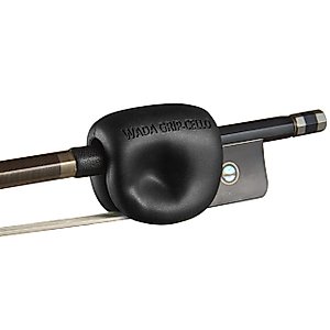 WADA Cello Bow Grip Aid: A Correct Bow Hand without Strain. A Second to Attach to the Bow and Remove. You can Concentrate on your Sound and Music with a Relaxed Hand and Arm from the Beginning.