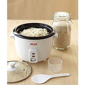 IMUSA USA GAU-00012 Electric NonStick Rice Cooker 5-Cup (Uncooked) 10-Cup (Cooked), White
