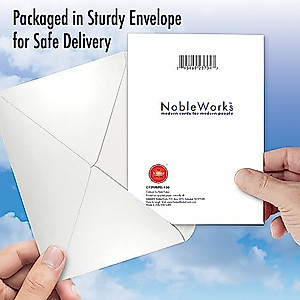 NobleWorks - 1 Funny Birthday Card Cartoons - Hilarious Comic Humor, Notecard with Envelope - Ketchup Dad C7290BFG