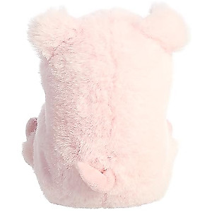 Aurora® Round Rolly Pet™ Prankster Pig™ Stuffed Animal - Adorable Companions - On-The-Go Fun - Pink 5 Inches