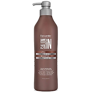 Saloon in Color Intensifier Shampoo Platinium | Recamier Professional Champu Platinum 33.8 Ounces - 1000 Mililiter
