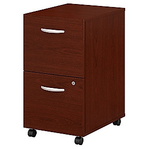 Bush Business Furniture Series C 2 Drawer Mobile File Cabinet in Mahogany