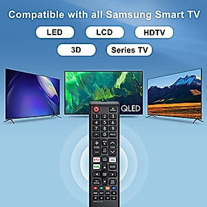 【Pack of 2】 New Universal Remote for All Samsung TV Remote, Replacement Compatible for All Samsung Smart TV, LED, LCD, HDTV, 3D, Series TV