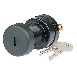 BEP 1001606 Ignition Switch, 3 Position - Off/Ignition/Start, black