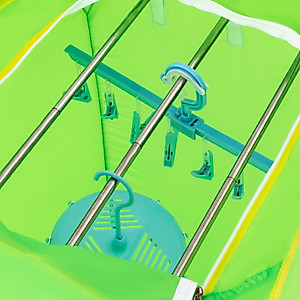 800W Electric Clothes Dryer Smart Drying Rack Hang Dryer Machine Warm Air Dryer Sterilization Dryer with Timing Dual Mode Drying