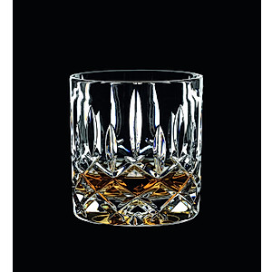 Nachtmann Brand Noblesse Collection, Single Old-Fashioned Glasses, Set of 4, Durable Crystal SOF Glass, Diamond Design, 245 ml/ 8.66-Ounce, Dishwasher Safe