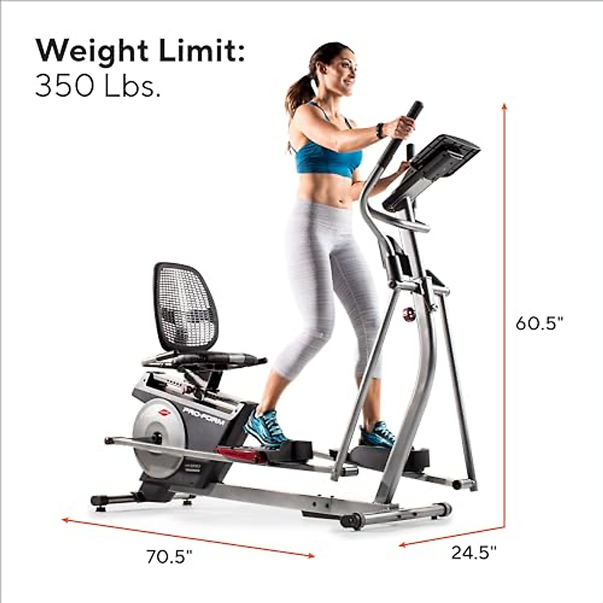 ProForm Hybrid Trainer XT Recumbent Bike and Elliptical with 30-Day All-Access iFIT Membership