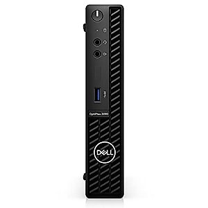 Dell OptiPlex 3090 MFF Windows 10 Pro Business Micro Form Factor Desktop, Intel Hexa-Core i5-10500T up to 3.8GHz, 16GB DDR4 RAM, 512GB PCIe SSD, USB WiFi Adapter, RJ-45, Mouse and Keyboard, Black