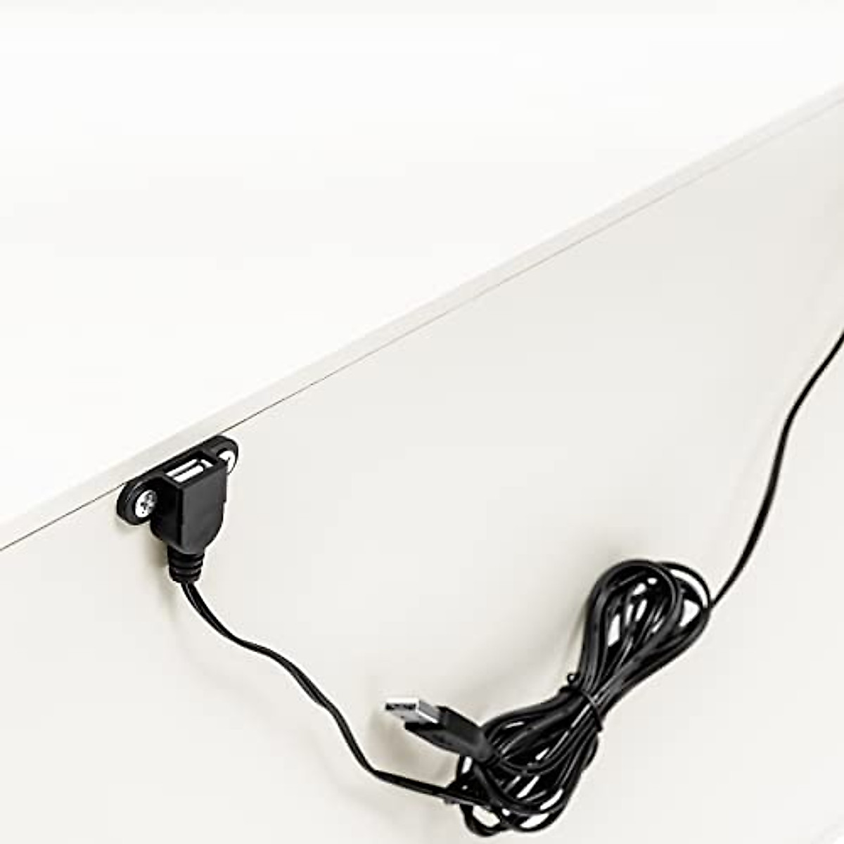 Babyletto Palma 2-Drawer Nightstand with USB Charging Port, Mid-Century, Warm White/Walnut