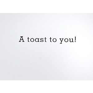 Hallmark Shoebox Funny Congratulations Card or Graduation Card (Toast) (0349RZF3023)