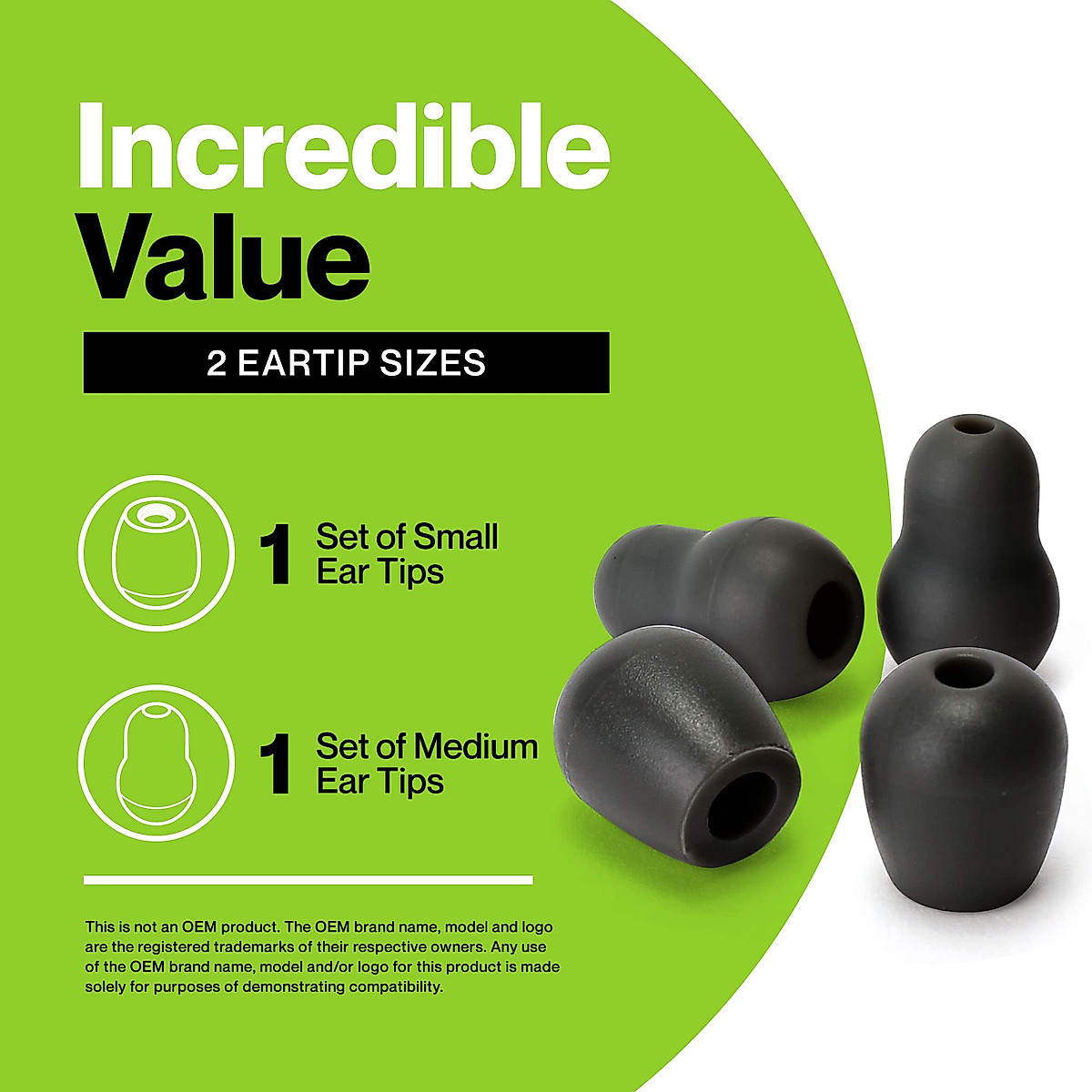 Durabasics Stethoscope Ear Tips Replacement for Littmann Stethoscopes - Compatible with Littman Ear Tips Replacement, Stethoscope Ear Pieces, Littmann Stethoscope Parts & Cardiology IV Parts - Black