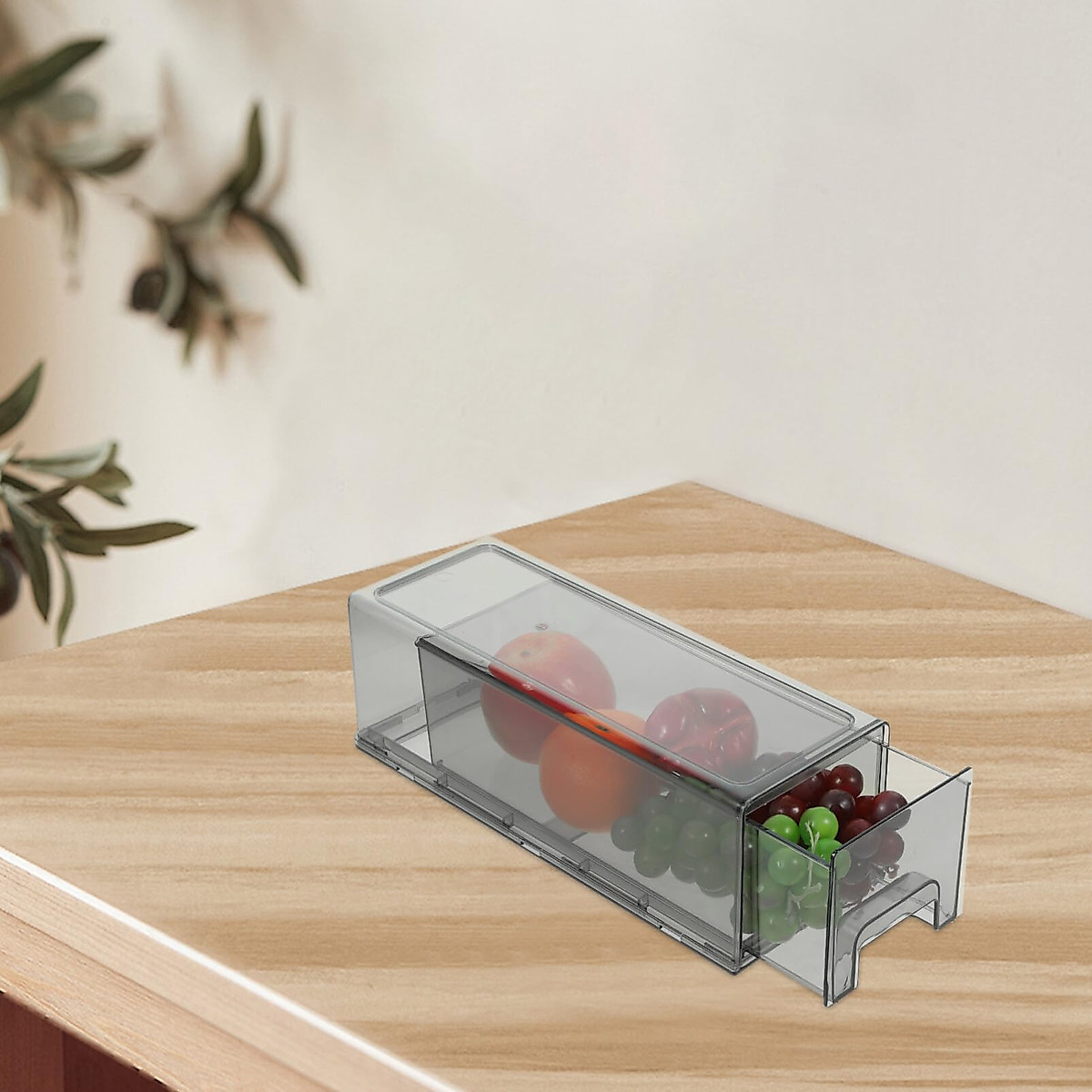 Kichvoe plastic storage drawers plastic containers plastic drawers fridge storage containers fruit container vegetable container fridge drawers pull out pp Storage Box refrigerator