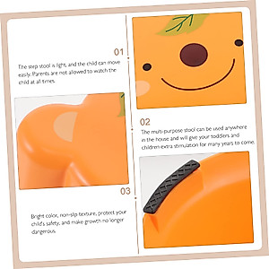 jojofuny Training Footstool Stools Baby Chairs Stool and Living Room Anti- Supplies Bathroom Anti-Skid Foot Skid Potty Home Helper Toilet Step Orange Kitchen Pregnant Cartoon for Kids