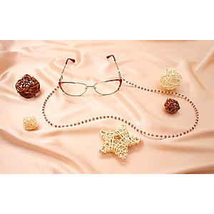 SIGONNA Eye Glasses String Holder - Premium Beaded Eyeglass Holders Around Neck - Eyeglass Chain Cord for Women