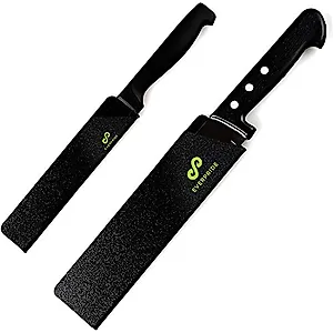 EVERPRIDE 6 Inch & 8 Inch Chef Knife Guard Set (2-Piece Set) Universal Blade Edge Cover Sheaths for Chef and Kitchen Knives – Durable, BPA-Free, Felt Lined, Sturdy ABS Plastic – Knives Not Included