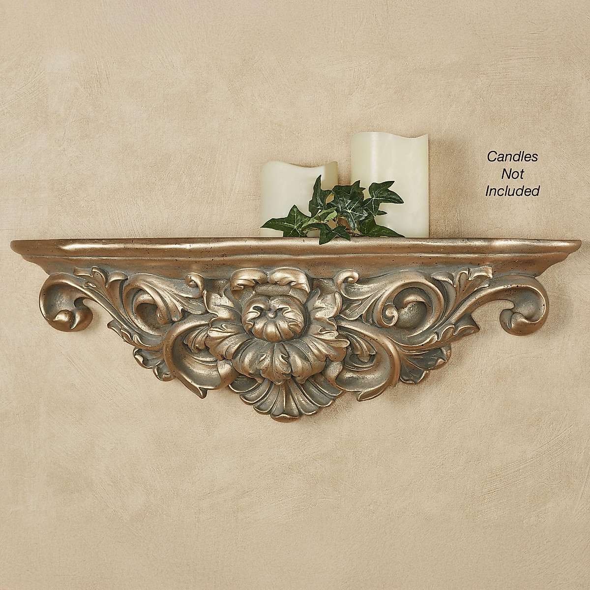 Touch of Class Calissa Wall Shelf Satin Gold