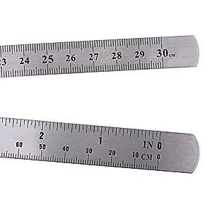 ChgImposs 0-180 Degree Angle Finder, Stainless Steel Round Head Rotary Protractor Scale Angle Finder Adjustable Double-arm Ruler Angle, Finder Craftsman Ruler Machinist Tool