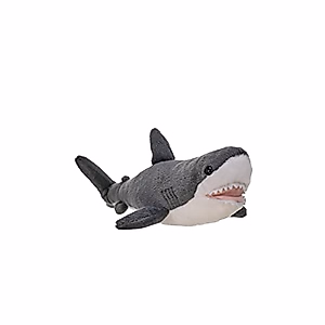 Wild Republic Great White Shark Plush, Stuffed Animal, Plush Toy, Gifts for Kids, Cuddlekins 13 inches