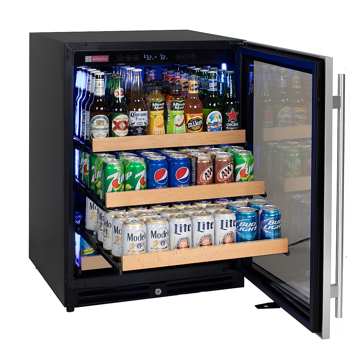 Allavino VSBC24L-SSR Beverage Center, Stainless Steel