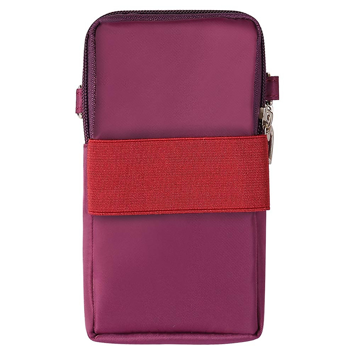 Small Crossbody Bag Case Cell Phone Shoulder Purse Wallet Armband for iPhone 11 13 Galaxy S21 FE S22 S20 S10 Plus A51 Pixel 6 (Purple)
