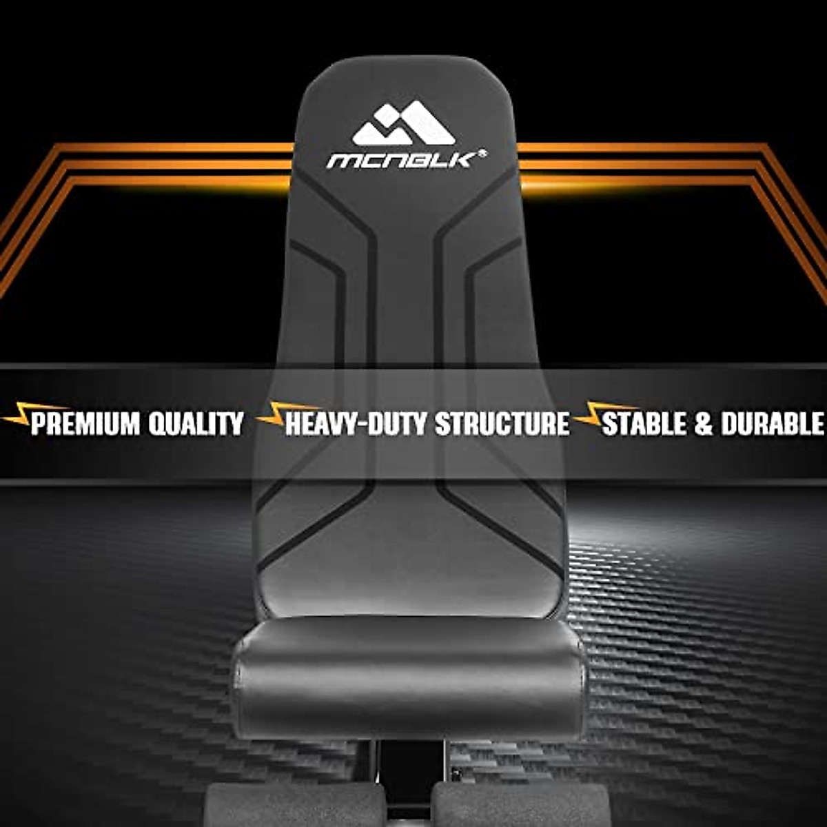 Adjustable weight bench, Foldable Workout Bench with 8+4+3 Angles and Quick Adjustable knob（Automatic Lock) - Weight capacity 650lbs, Easy to assemble