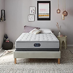 Beautyrest BR800 11.5 inch Twin Mattress - Hybrid Mattress with Cooling Gel Memory Foam and Pocketed Coils - Motion Separation and Temperature Control - Medium Feel - Twin Size Mattress Only