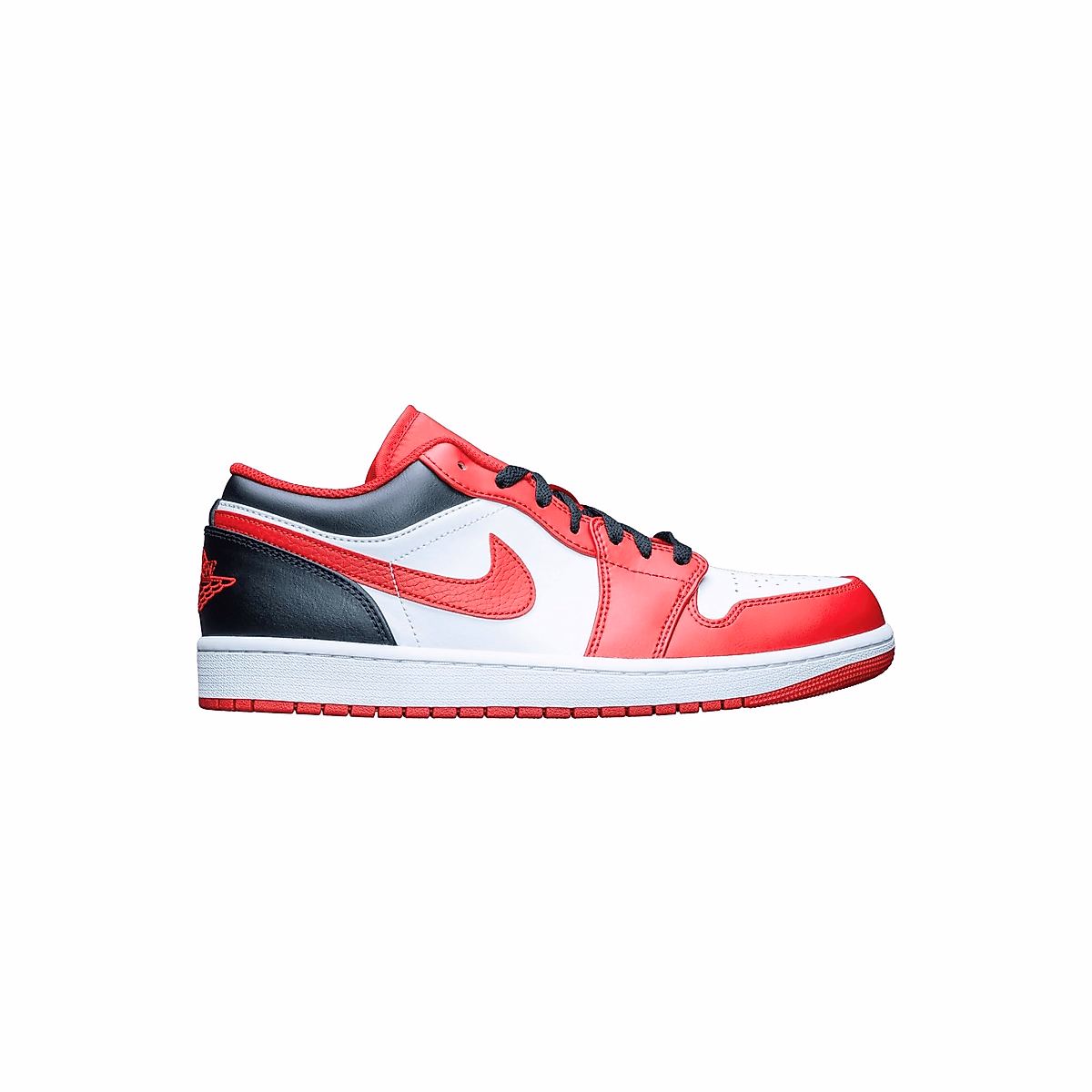 Nike Men's Air Jordan 1 Low Shoes, White Black Red, 10