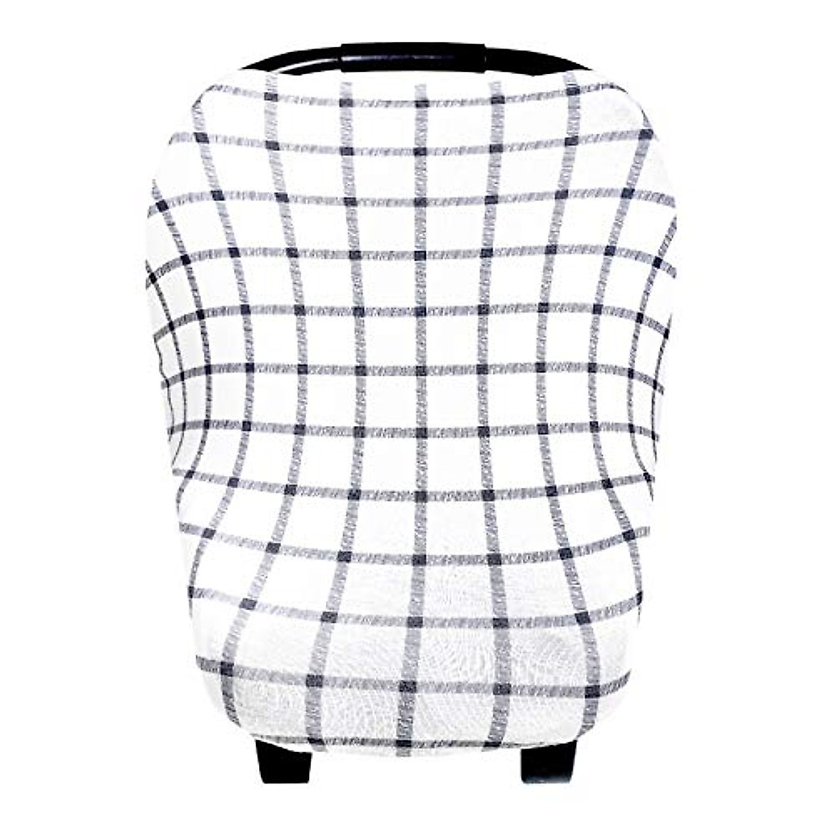 Baby Car Seat Cover Canopy and Nursing Cover Multi-Use Stretchy 5 in 1 Gift "Ledger" by Copper Pearl