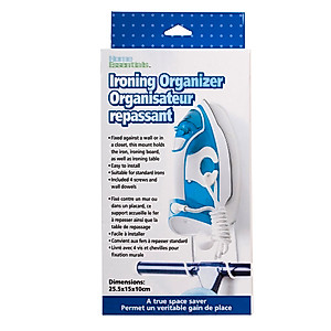 ACTION-1 No CTG Heat-Resistant Standard Size Wall Mount Iron Holder, White, 10 X 6 Inches US