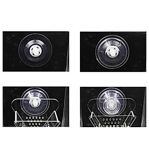 balacoo 2pcs Aquarium Cone Red Worm Feeder Acrylic V-Shape Brine Shrimp Feeder Red Bug Feeder Nematode Cup with Suction Cups