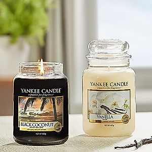 YANKEE CANDLE Vanilla Large Jar Candle, White
