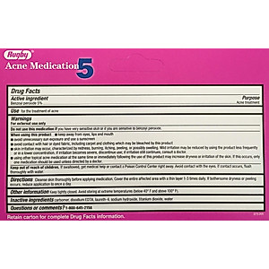 Benzoyl Peroxide 5 % Generic for Oxy Balance Acne Medication Gel 1.5 oz 3 PACK